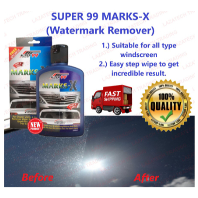 SUPER 99 MARKS-X (WINDSCREEN WATERMARK REMOVER) 250ml | Shopee Malaysia