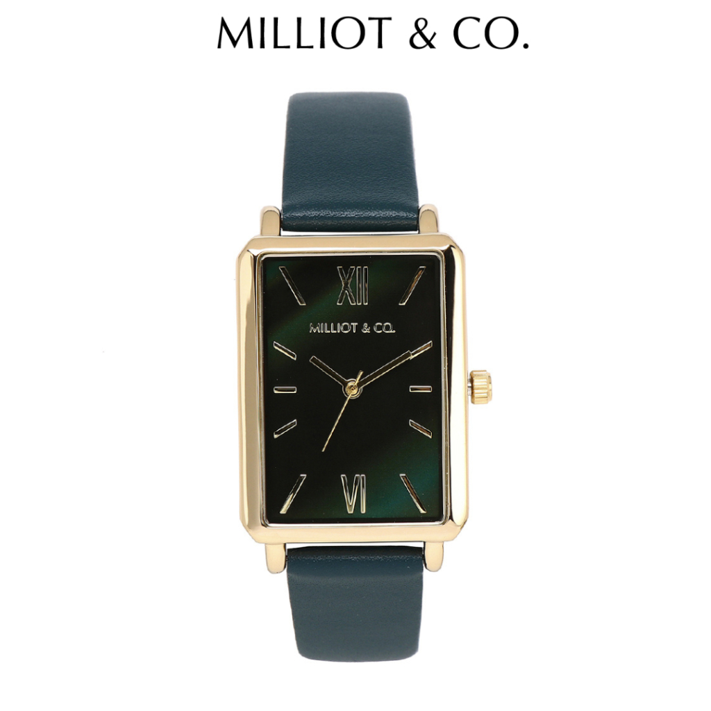 Milliot & Co Chelsea Gold Leather Strap Watch | Shopee Malaysia