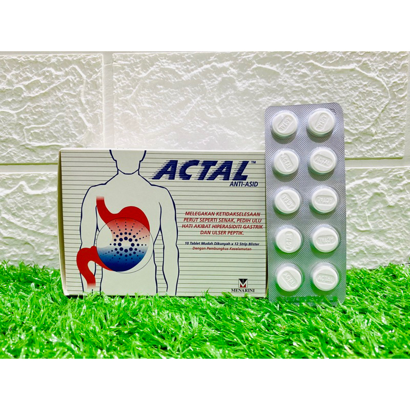 ACTAL ANTI-ACID PLUS [10CHEWABLE TABLET] [UBAT PERUT] [STOMACH GASTRIC ...