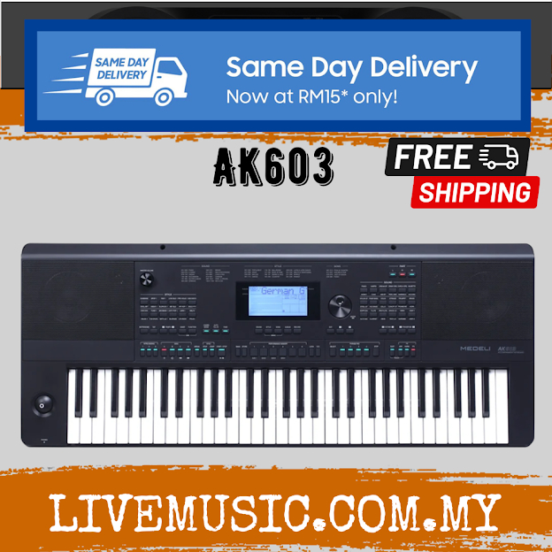 MEDELI AK603 61 KEYS KEYBOARD ( AK-603 / AK 603 ) | Shopee Malaysia