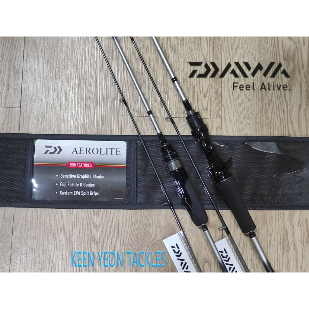 DAIWA 2022' AEROLITE SPINNING/ BAITCASTING (BC) ROD | Shopee Malaysia