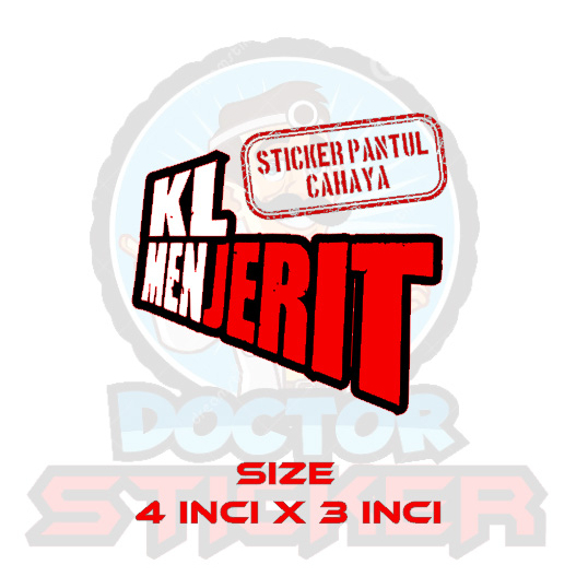 STICKER CUSTOM KL MENJERIT DESIGN YAMAHA HONDA ARAI EX5 Y15 | Shopee ...