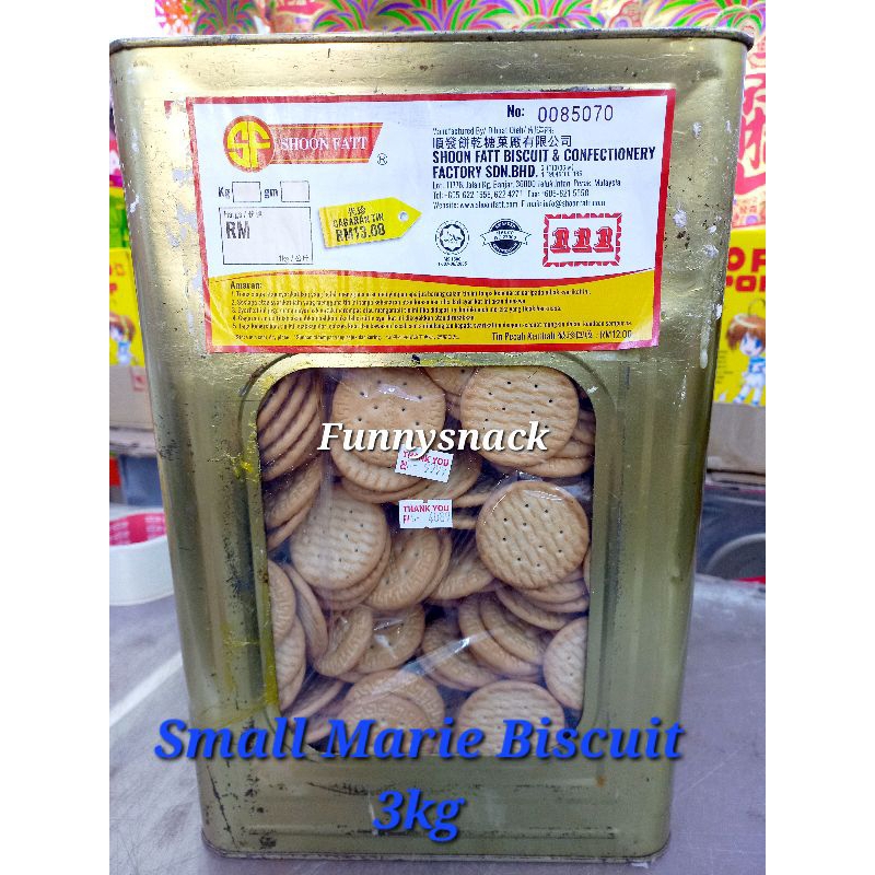 3kg Shoon Fatt Biscuit Marie Kecil (No Tin Deposit) | Shopee Malaysia