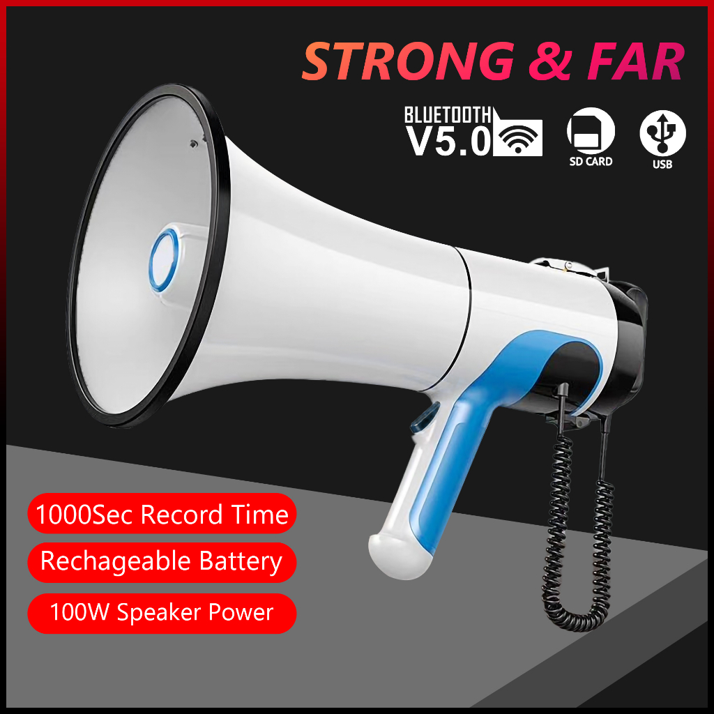 Handheld Megaphone Speaker Pembesar Suara Power Megephone with ...