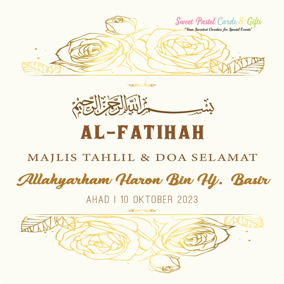 [Fast Shipping] Sticker & Tag Doorgift Majlis Kenduri Arwah Bacaan ...