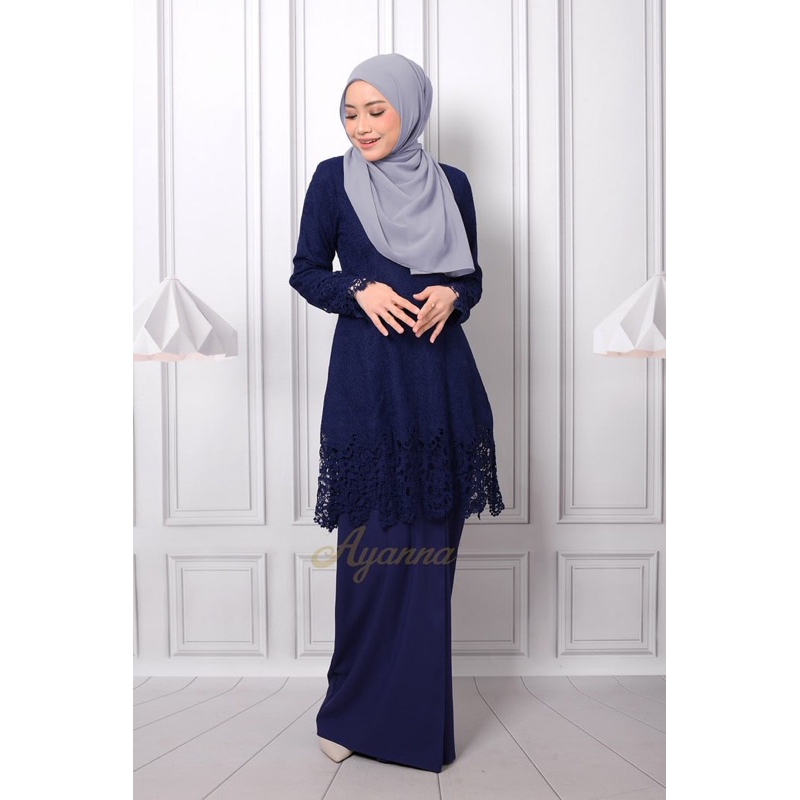 Baju Kurung Moden Lace Penuh Limited Edition by Ayanna Exclusive ...
