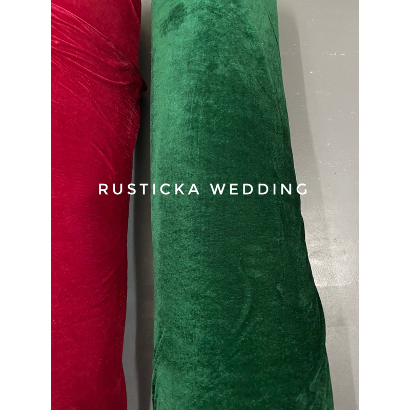 Kain Backdrop Pelamin Velvet Kain Velvet Plush baldu Meter Wedding ...