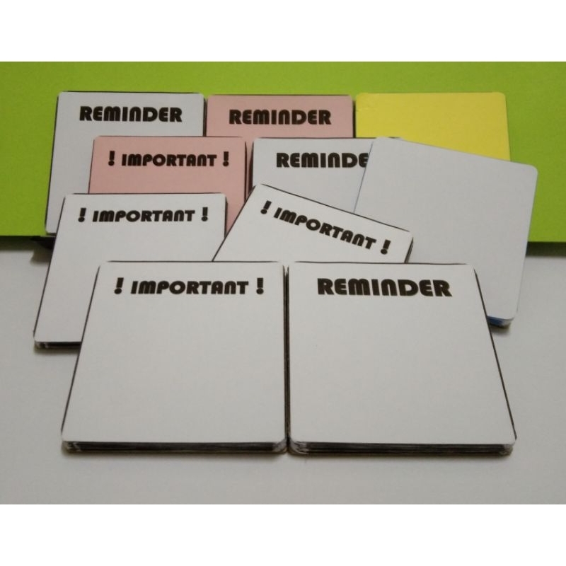 simple memo pad important/reminder/plain | Shopee Malaysia