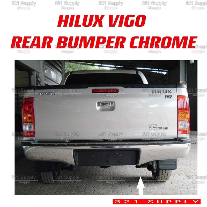 🔥 TOYOTA HILUX VIGO VNT 2005-2014 4DOOR REAR BUMPER WITH LICENSE LAMP ...