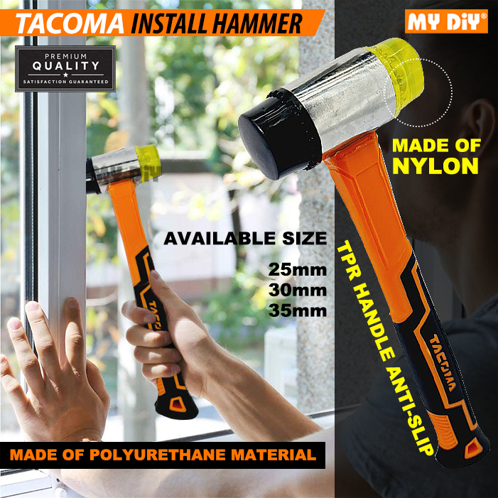 MYDIYHOMEDEPOT - TACOMA Rubber Mallet Double Face Installation Hammer ...