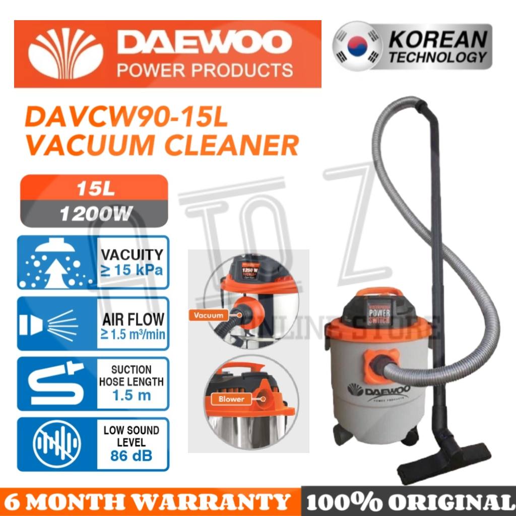 【PRE-ORDER】【DAEWOO POWER PRODUCTS】DAEWOO WET AND DRY VACUUM CLEANER ...