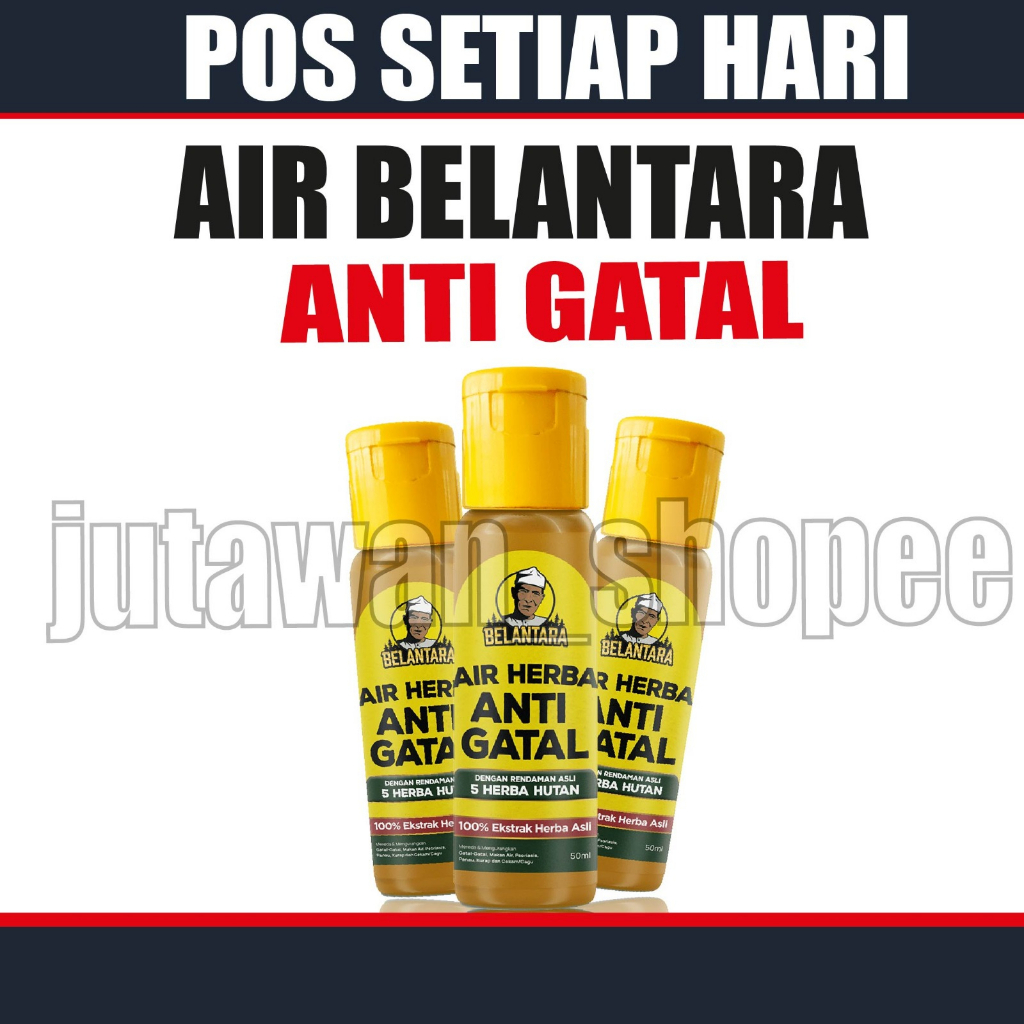air belantara anti gatal / air herba anti gatal belantara / minyak ...