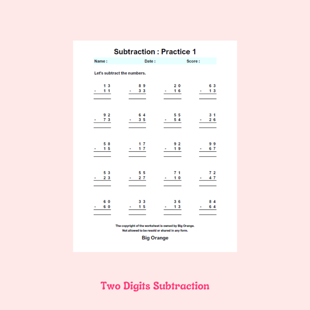 Printable Mathematics Worksheets - 6000 Questions, Addition ...