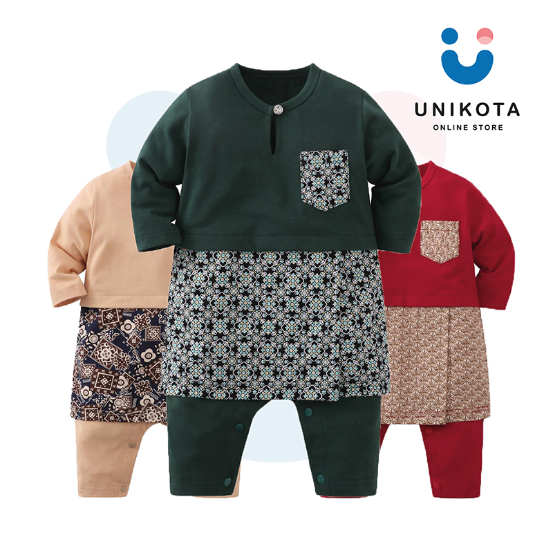 UNIKOTA - Newborn Baby Raya Rompers Melayu With Samping 2023 | Shopee ...