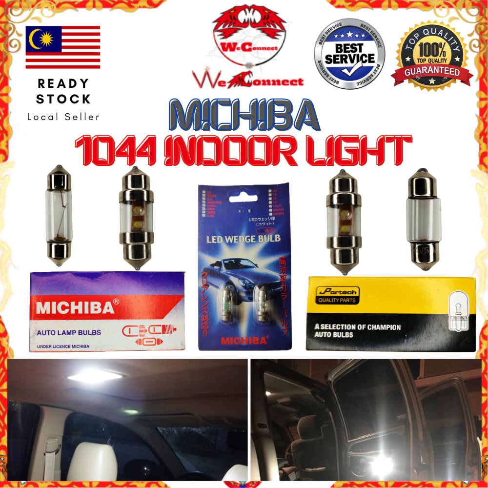 WeConnect 10PCS MICHIBA 1044 Festoon Light Car Interior Dome Light 31MM ...