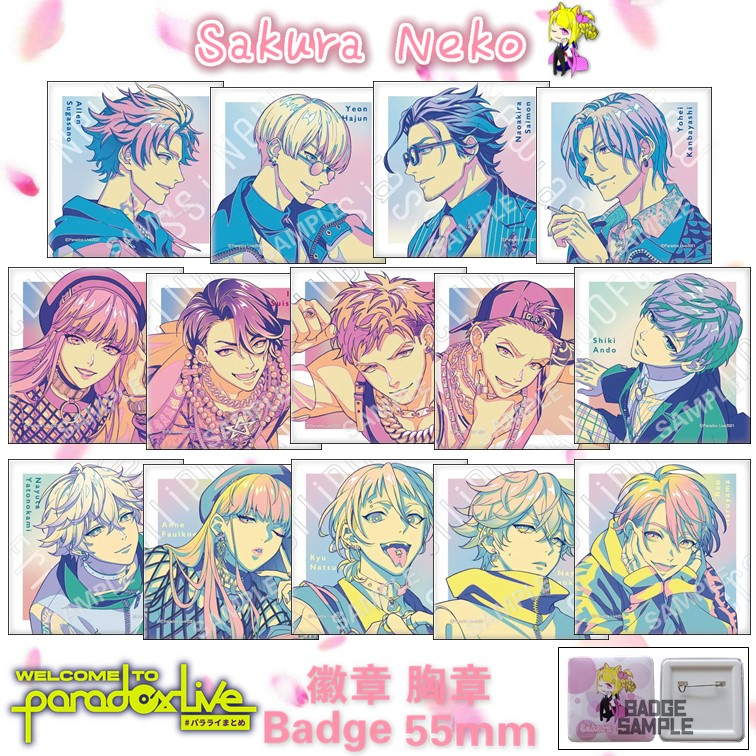 Ready Stocks Paradox Live Pararai パラドックスライブ Anime Button Square Badge ...