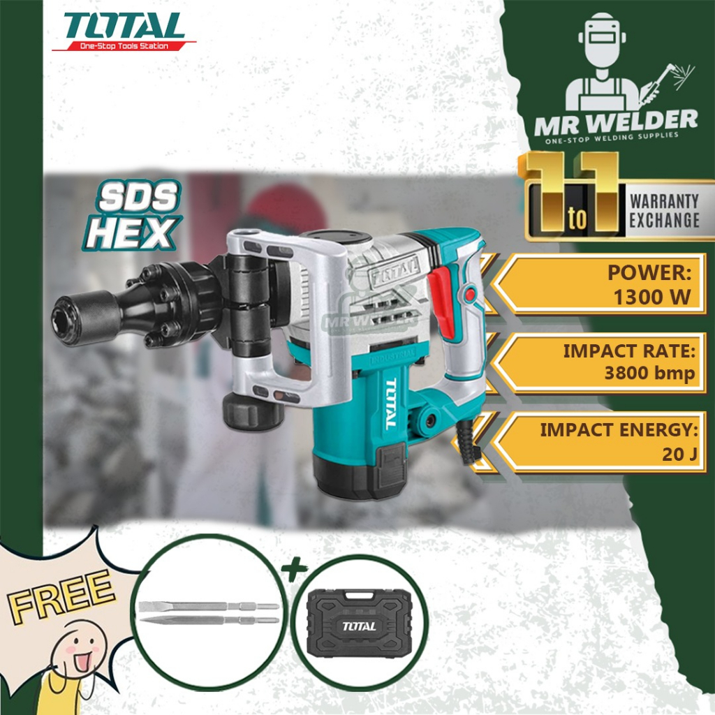 TOTAL Demolition Breaker 1300W TH213006 | Total TH213006 Heavy Duty ...