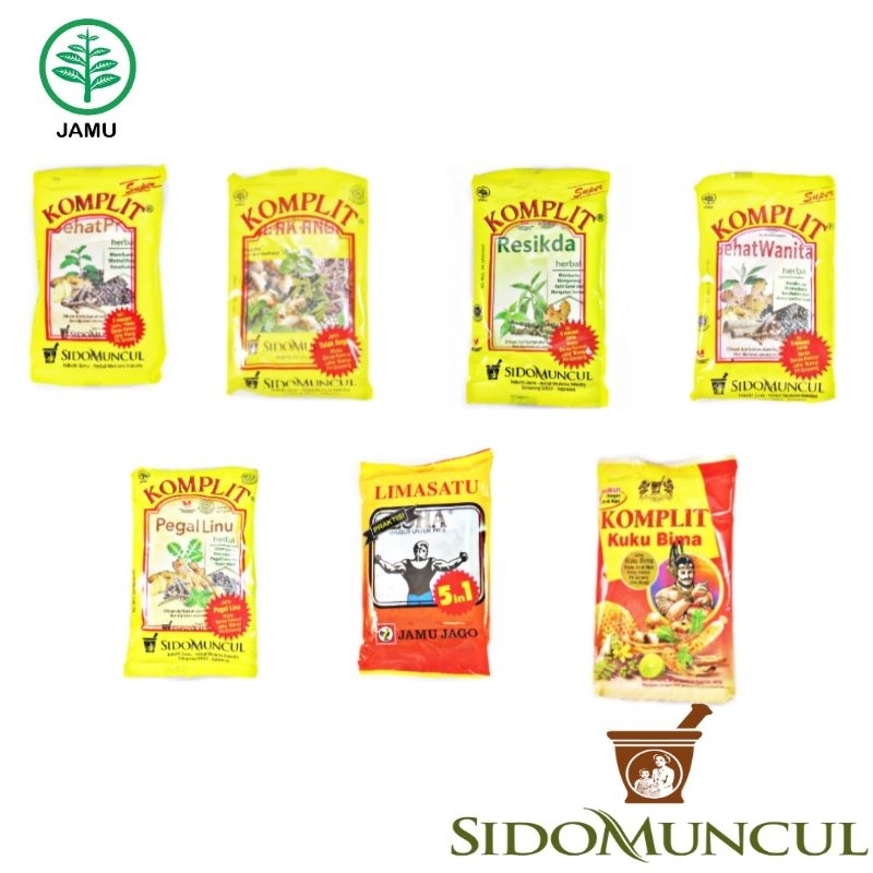 [HARGA BORONG TERENDAH!] SIDOMUNCUL JAMU KOMPLIT Pegal Linu Sehat Pria ...