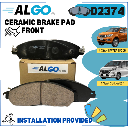 ALGO BRAKE PAD FRONT - NISSAN NAVARA NP300 , SERENA C27 | Shopee Malaysia