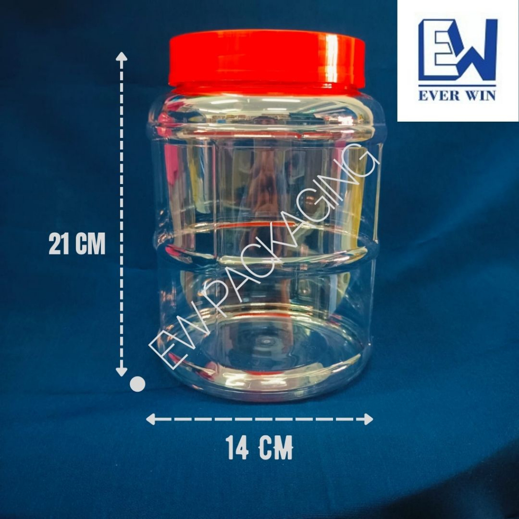 bp2501/red/transparent/kuih balang/balang kuih/balang biskut *2500ml ...