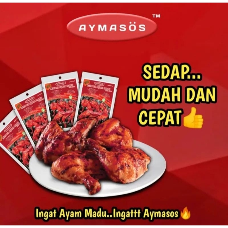 AYMASOS PAKEJ COMBO (5PEK 125g=3ORI+2PEDAS) - PERAPAN AYAM MADU SEDAP ...
