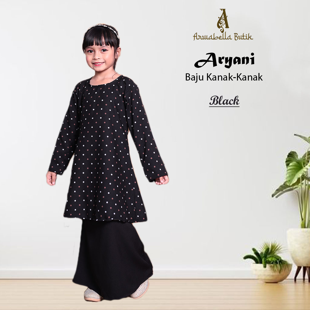BAJU KURUNG ARYANI KANAK-KANAK BAJU RAYA 2023 | Shopee Malaysia
