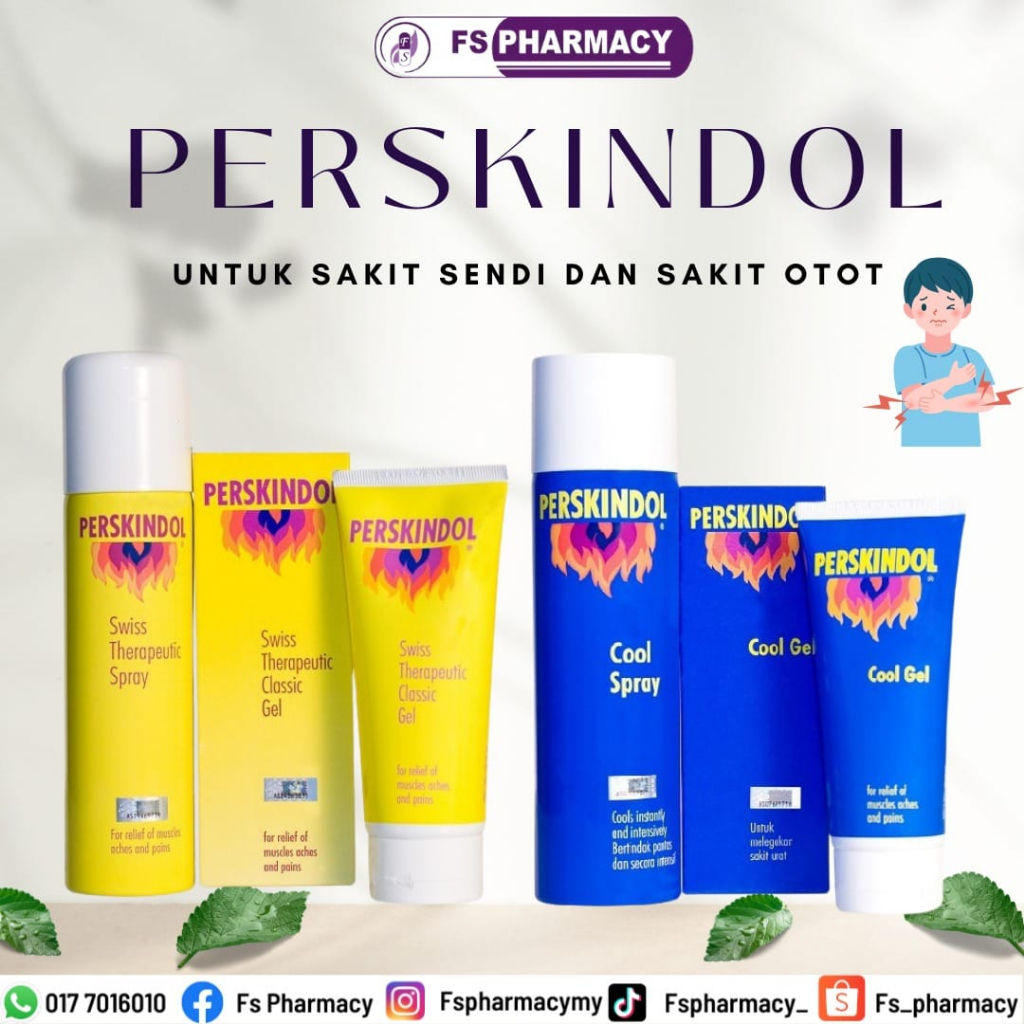 PERSKINDOL CLASSIC GEL / COOL GEL / CLASSIC SPRAY | Shopee Malaysia