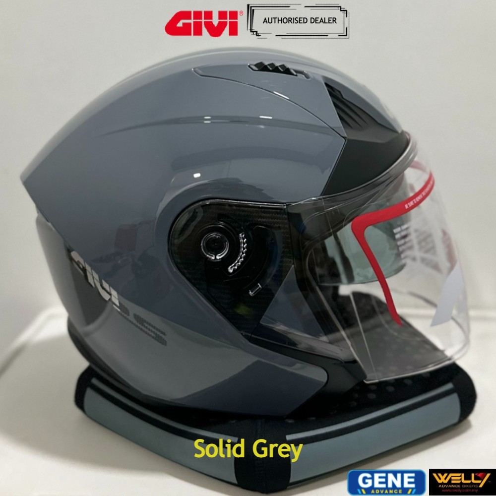 GIVI M35.0 Scudo Graphic Solid Grey Helmet 100% Original From Authorized Dealer | Shopee Malaysia