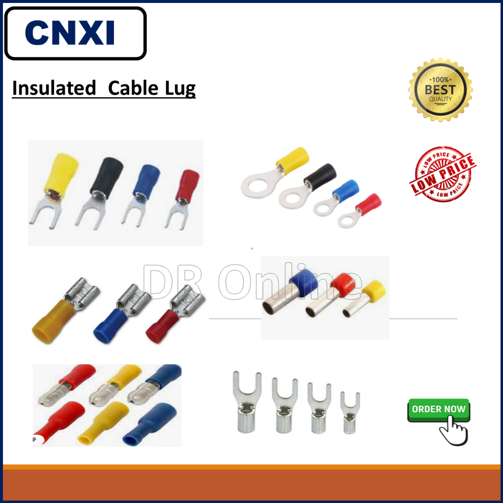 INSULATED Cable Y Lug FORK Terminal HSV Series 0.5mm-1.5mm/2.5mm/4mm ...