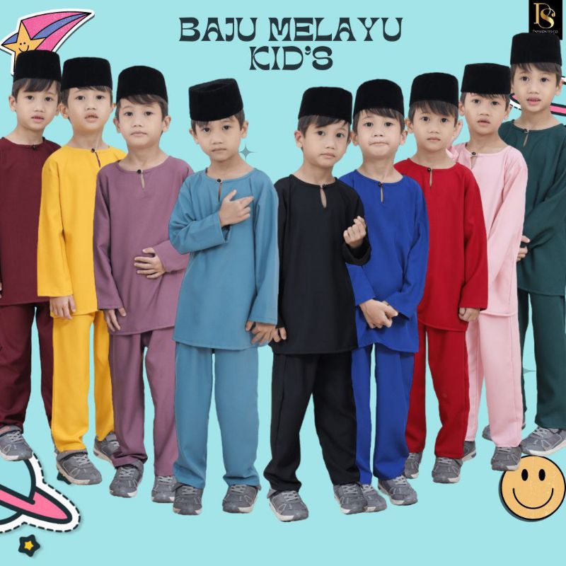 BAJU MELAYU TRADITIONAL KIDS. SIZE XS TO XL. 2YO TO 12YO | Shopee Malaysia