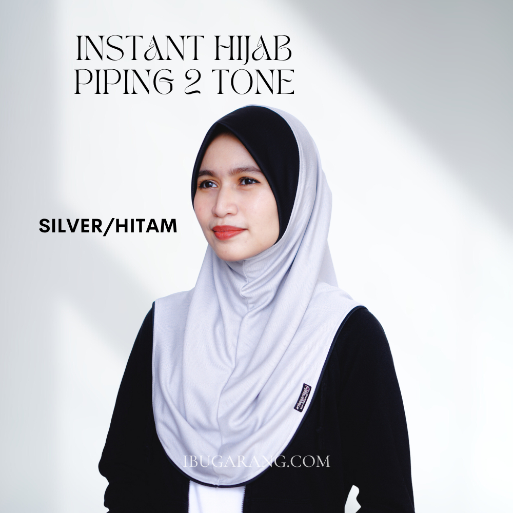 IBUGARANG Sports Hijab (S/M/L) Instant Hijab Piping 2 Tone Tudung Sarung Jersey | Shopee Malaysia
