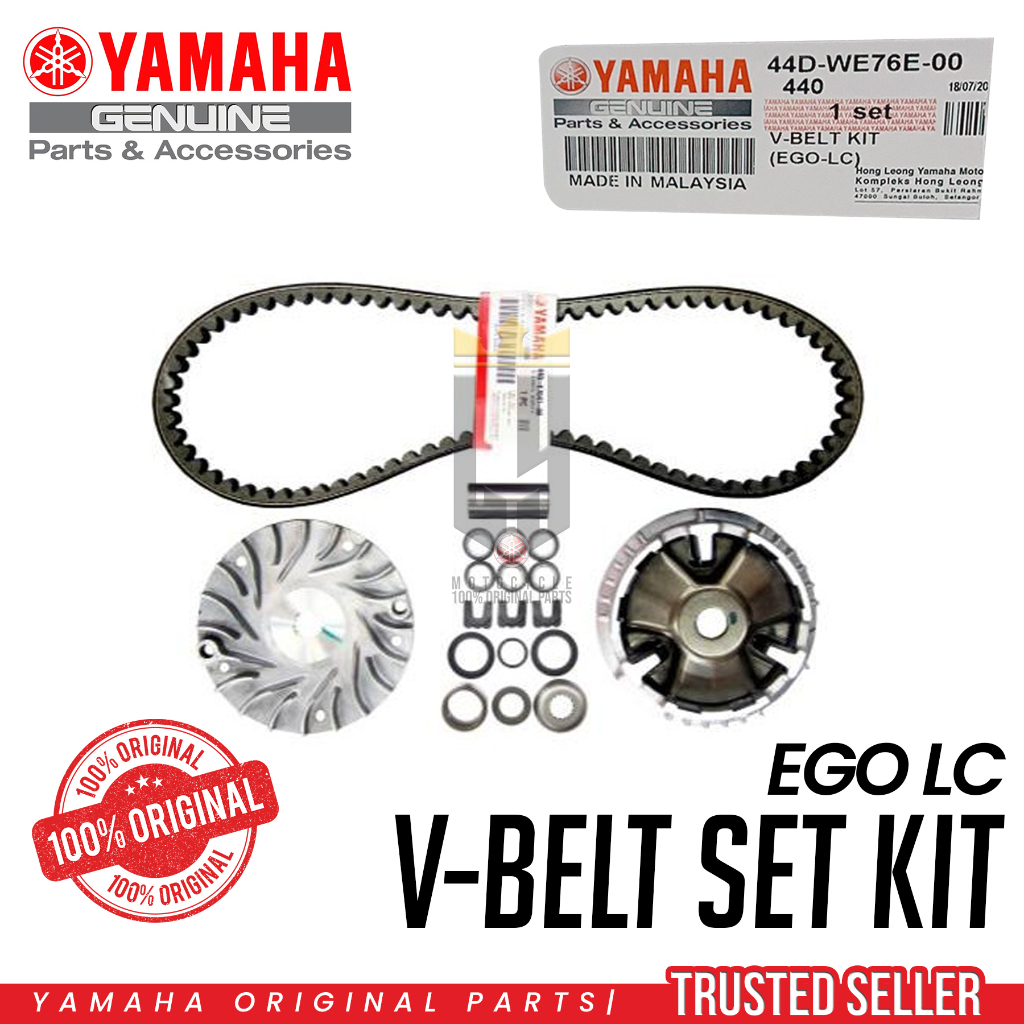 Yamaha EGO LC V-Belt Kit Set - 44D-WE76E-00 (100% Original) | Shopee ...