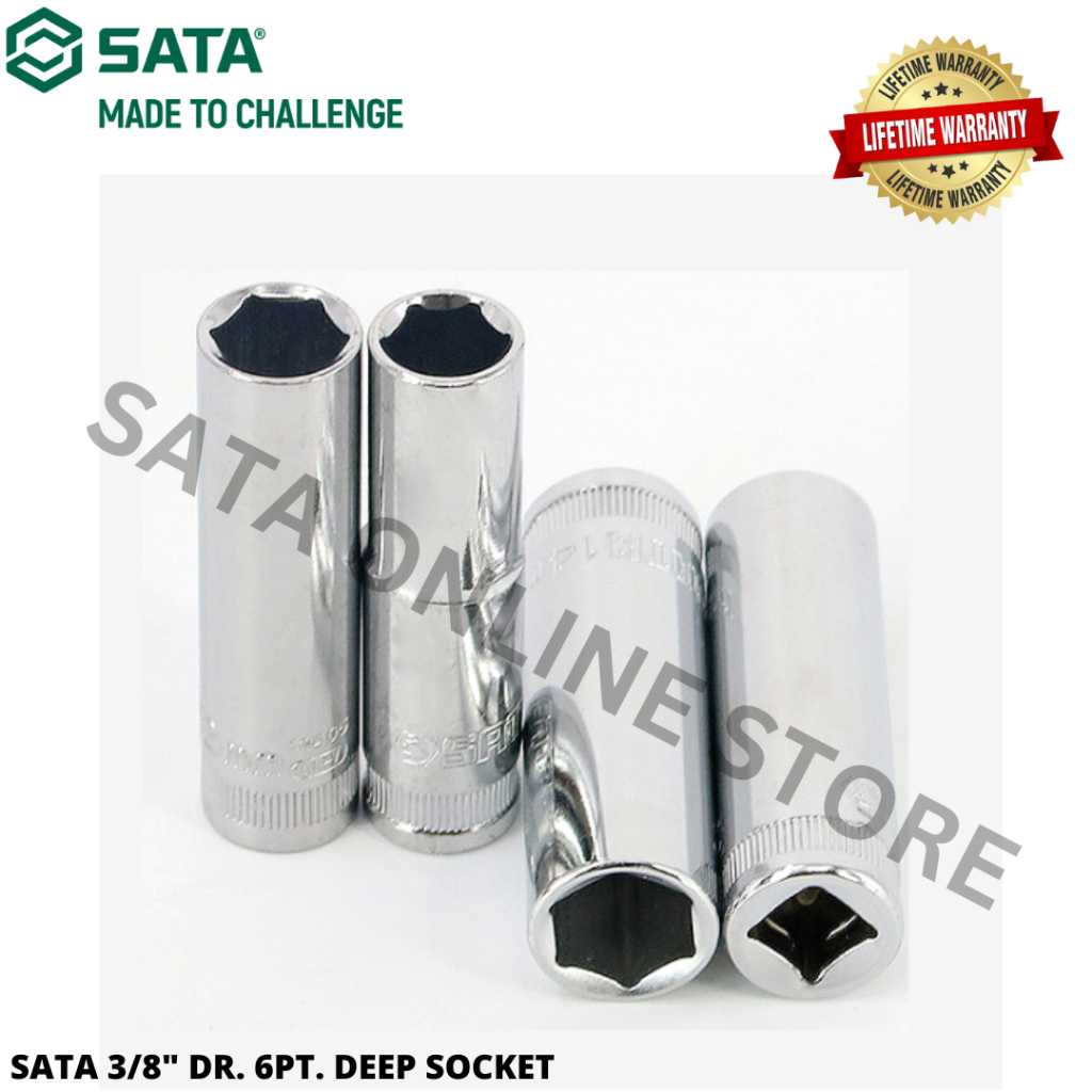 SATA 3/8'' DR. DEEP SOCKET / SATA JUNIOR SOCKET / SOCKET TOOLS / 6PT ...
