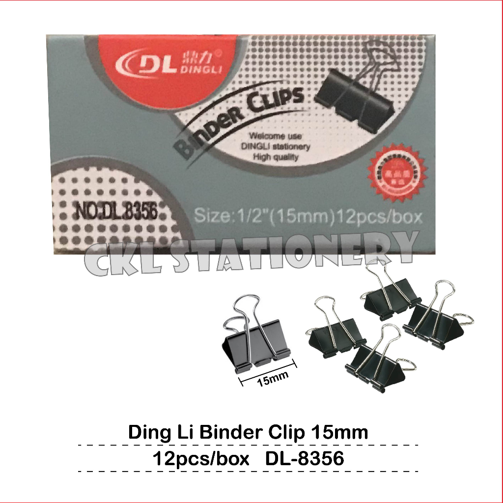 Binder Clip 15mm 12pcs * 12boxes (144pcs) | Shopee Malaysia