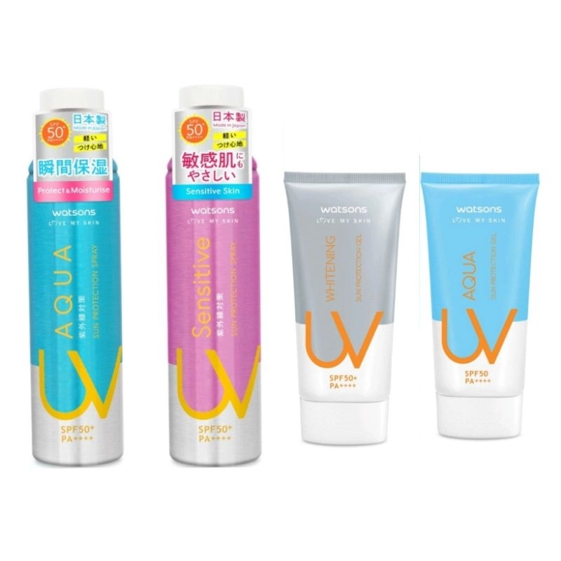 Sunscreen Watson Aqua | Whitening UV Sunblock Gel Sun Protection Cream ...