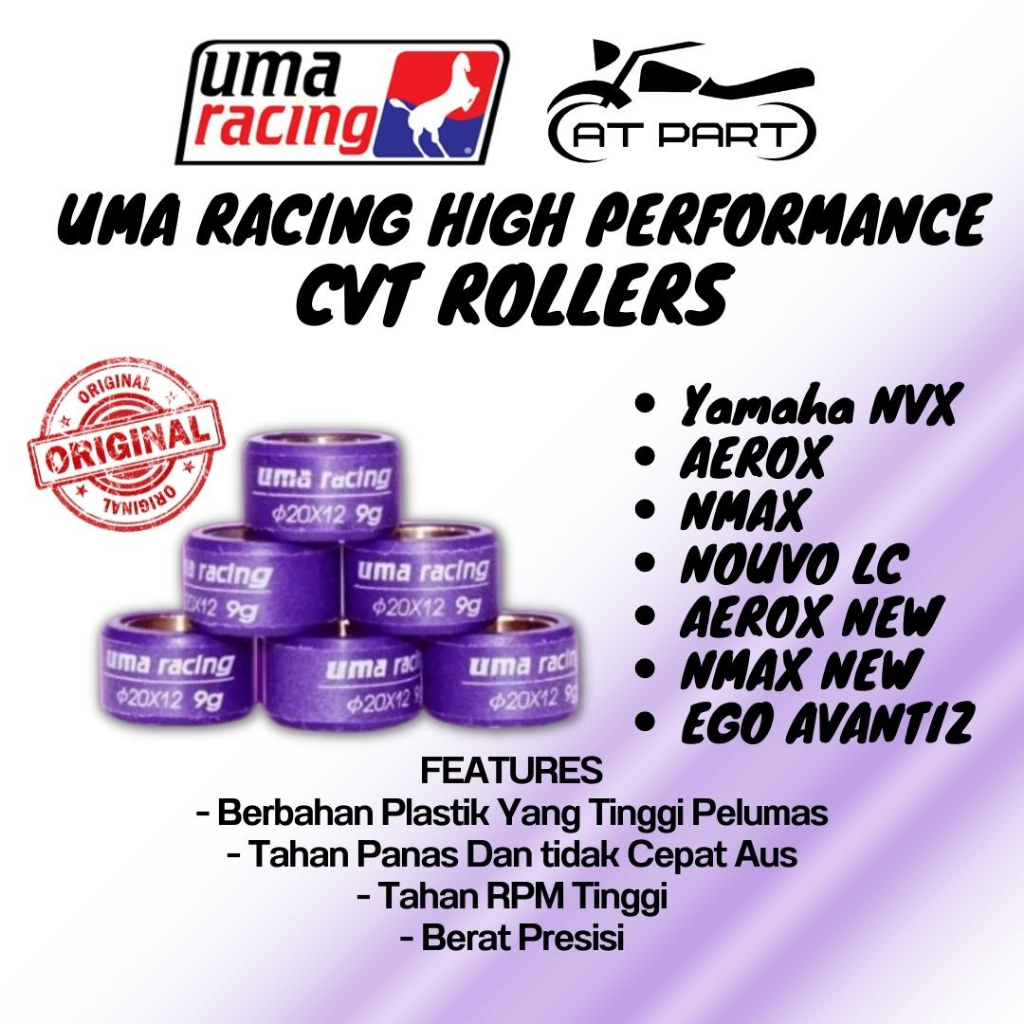 Uma Racing Roller ,Yamaha NVX / AEROX / Nmax / NOUVO LC /AEROX NEW ...