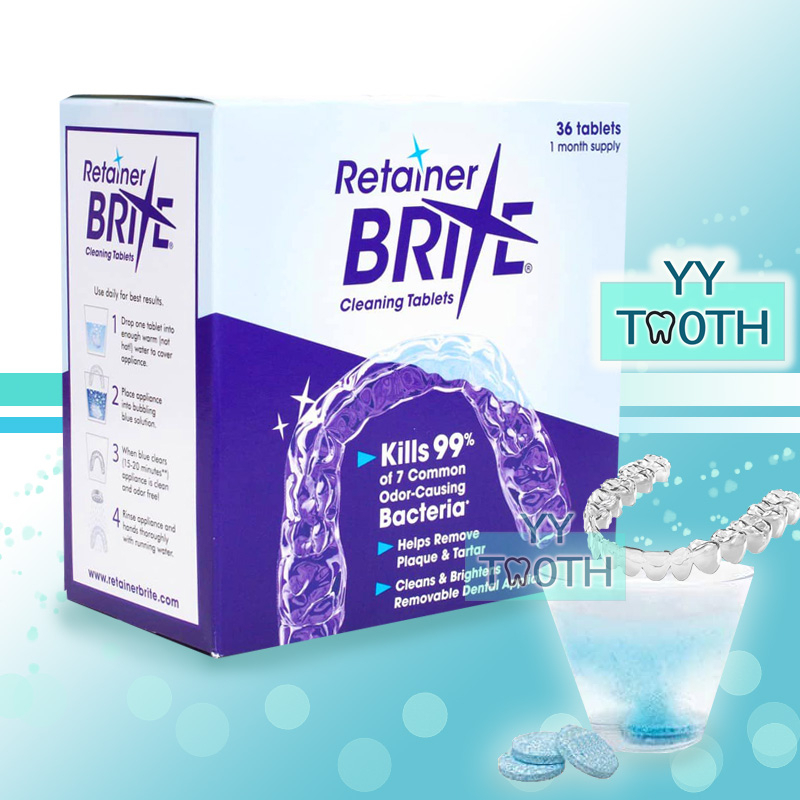 D10E Retainer Brite Cleaning tablets braces retainer washing tablet ...