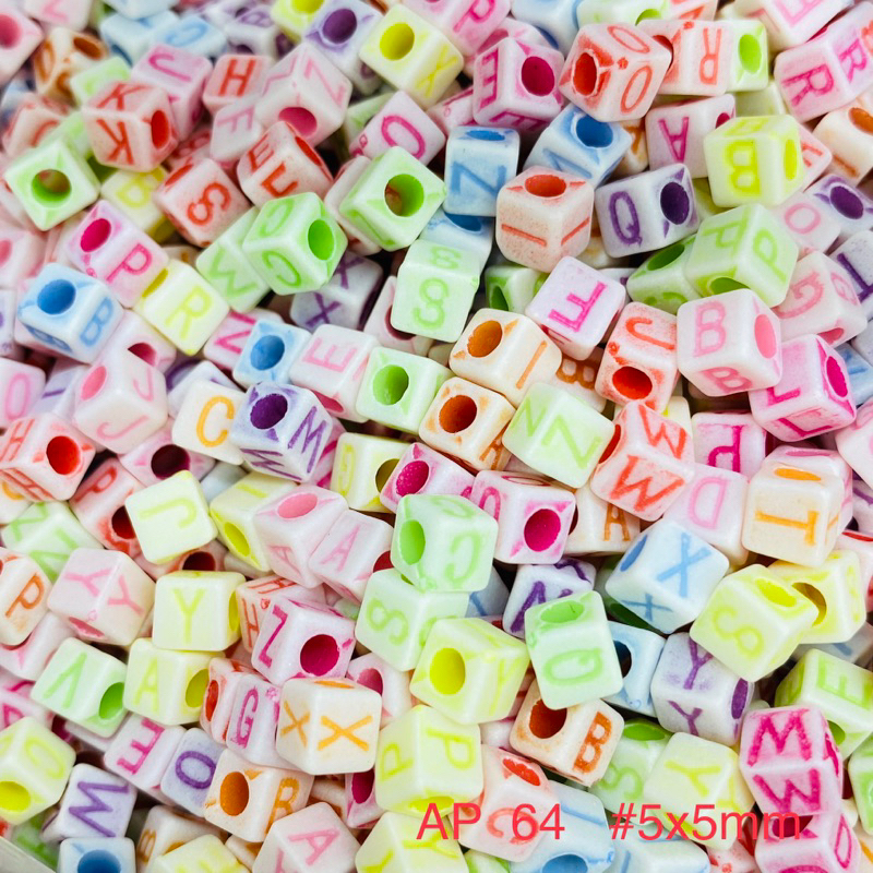 Huruf Manik Alphabet Bead Cube MDC Malaysia Seller/Shop/9colour.For ...