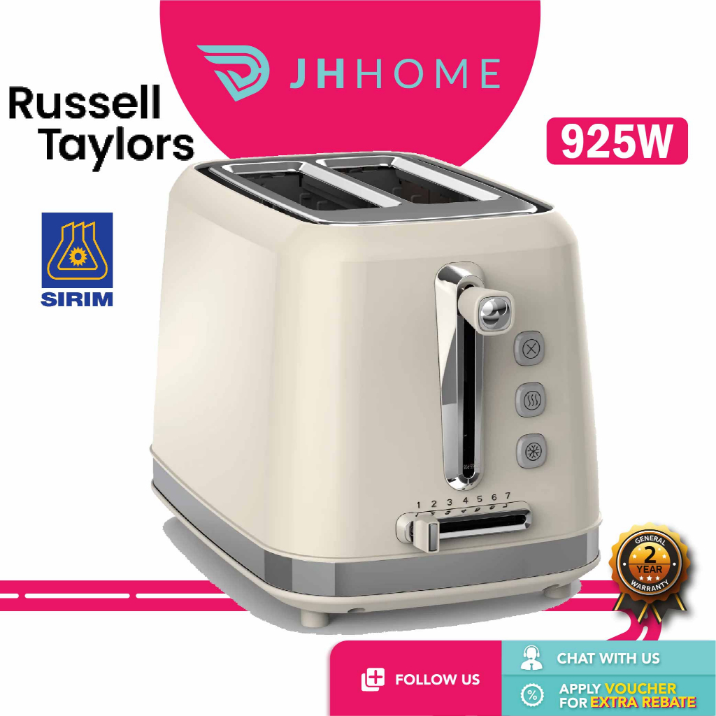 Russell Taylors 2 Slot Retro Toaster RT-10 Cream/RT-10 GREEN | Hitachi ...