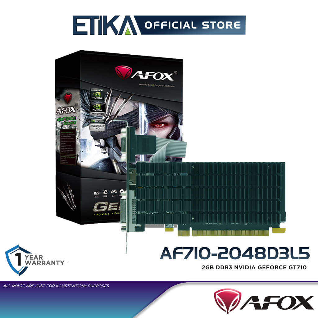 AFOX Afox GT710 2GB DDR3 Graphics Card | AF710-2048D3L5 | Nvidia ...
