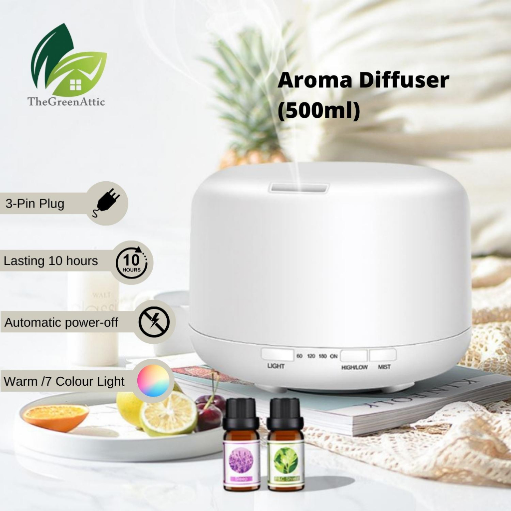 TheGreenAtticUltrasonic Diffuser Air Humidifier MUJI 500ML Aroma ...