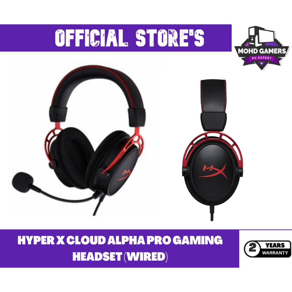 HYPER X CLOUD ALPHA PRO GAMING HEADSET (WIRED) | Shopee Malaysia