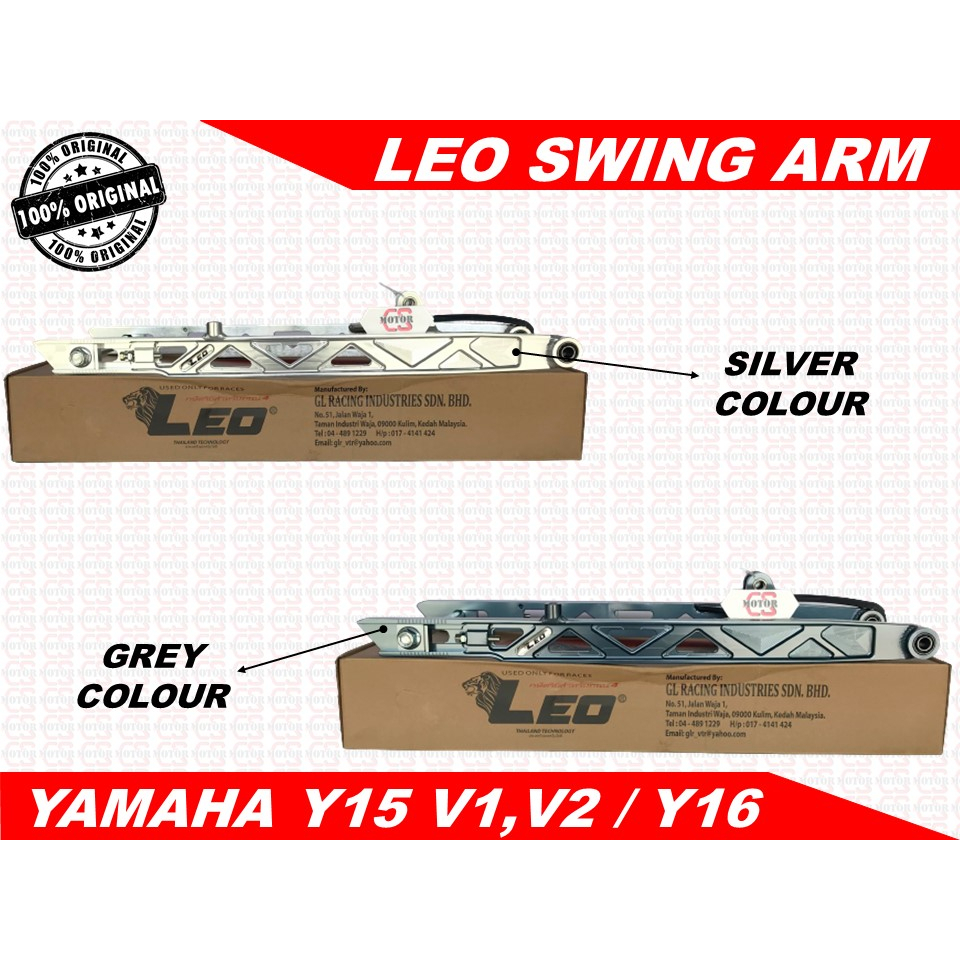 LEO SWING ARM Y15 ARM Y15ZR SILVER DARK GREY DIAMOND SWING ARM Y15ZR ...