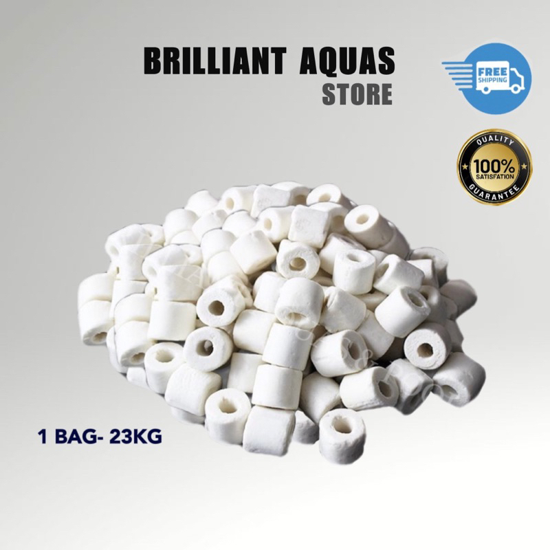 Glass Bio Ring Filter Media 23-25KG | Shopee Malaysia