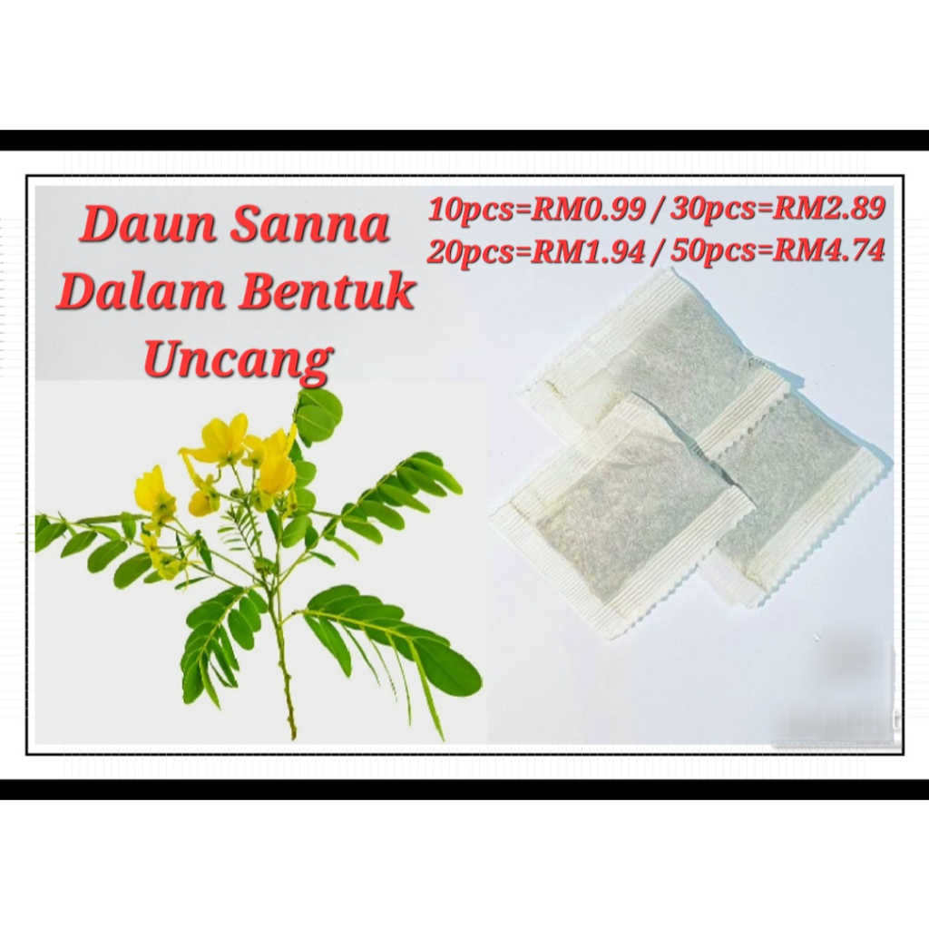 Original Daun Sanna Uncang/ Teh Sanna Uncang/ Daun Senna Uncang/ Teh ...
