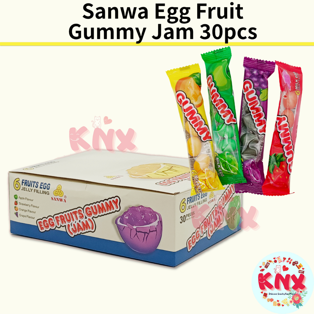 Sanwa Egg Fruit Gummy Candy (Jam) 30pcs | Shopee Malaysia