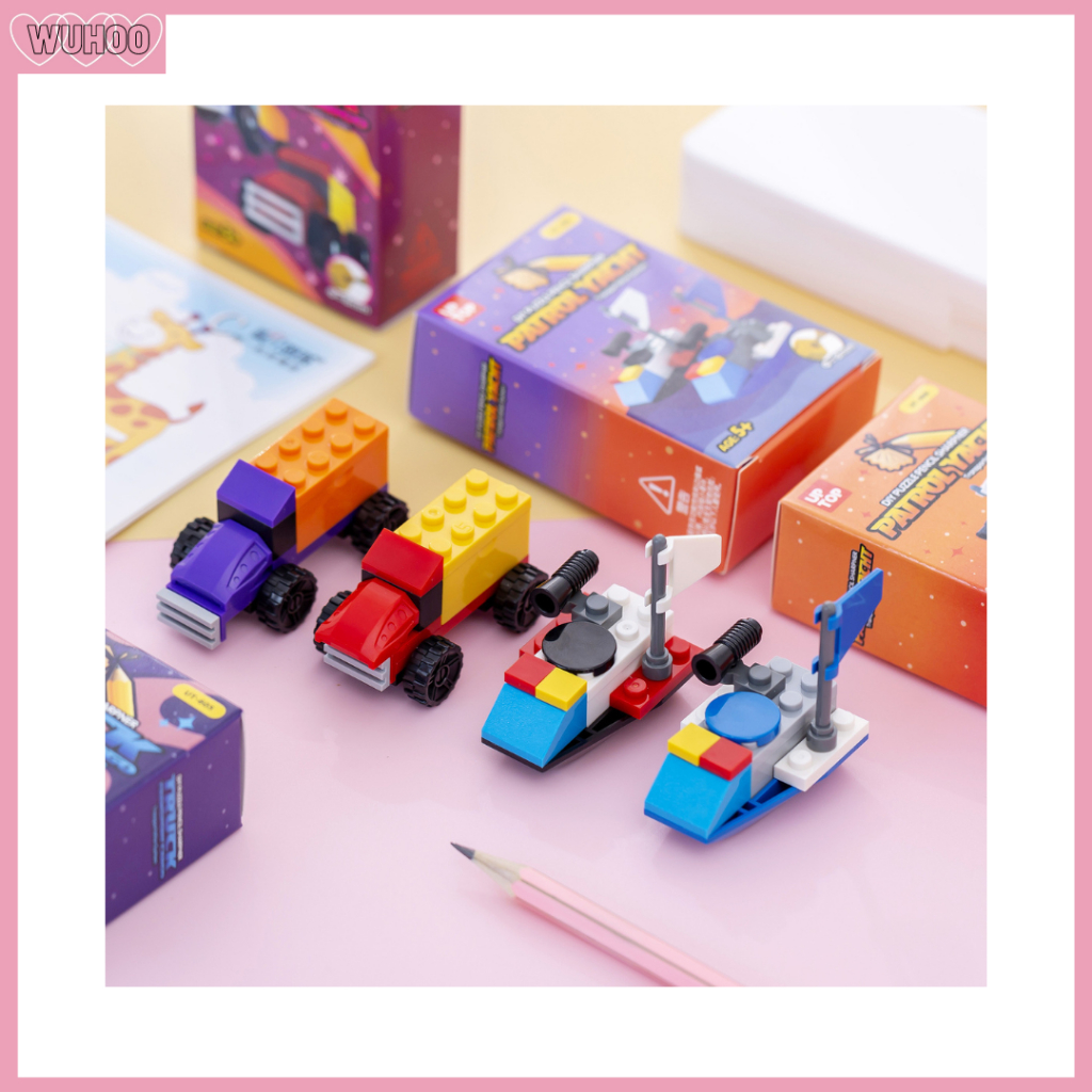 Lego Sharpener Kids DIY Puzzle Pencil Sharpener Truck & Boat Lego ...