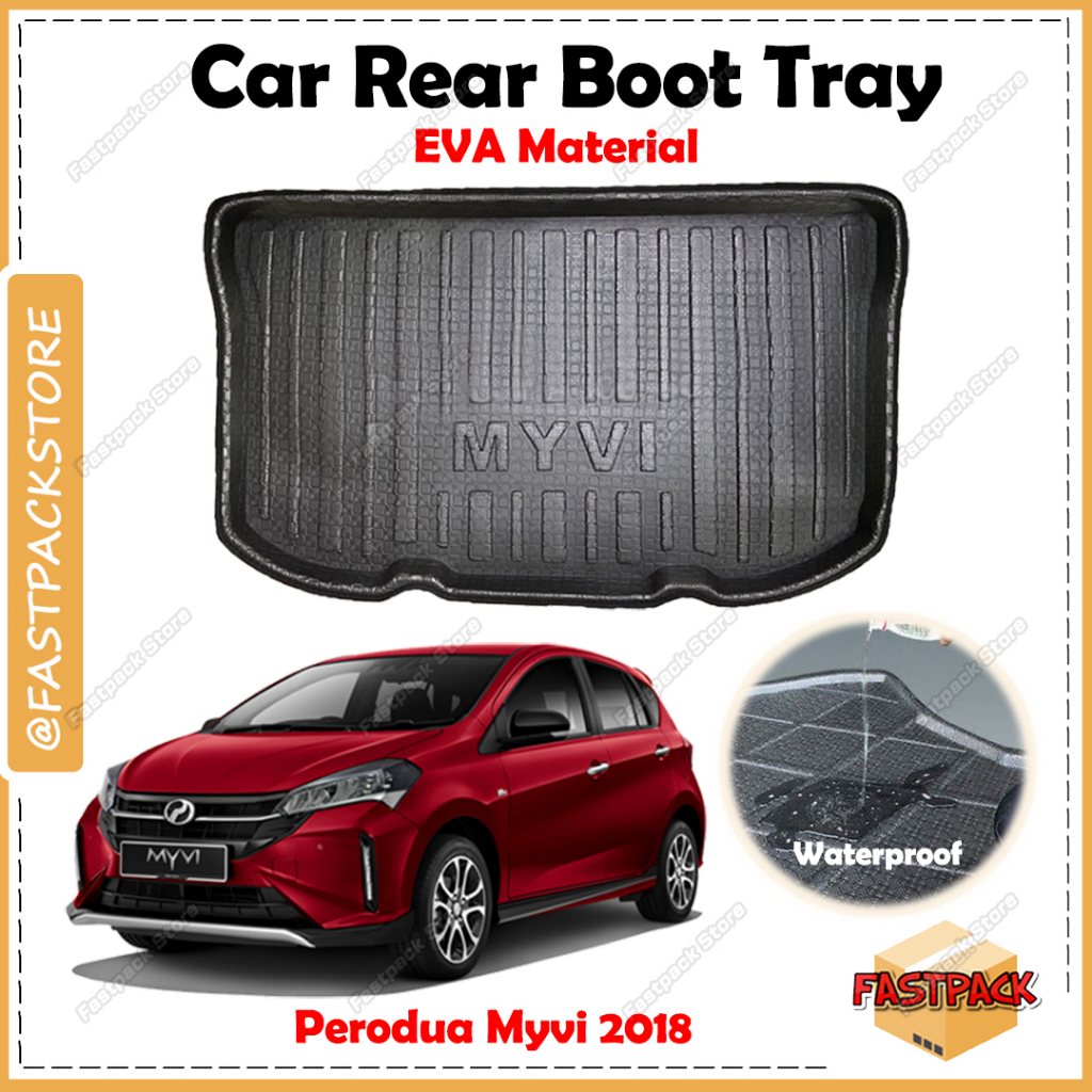 For Perodua Myvi New 2018 EVA Copolymer EVA Boot Tray Luggage Cargo ...