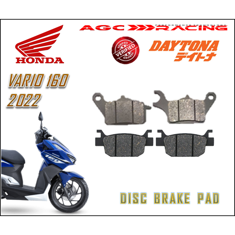 HONDA DISC BRAKE PADS VARIO 160 2022 SCOOTER BEST QUALITY | Shopee Malaysia