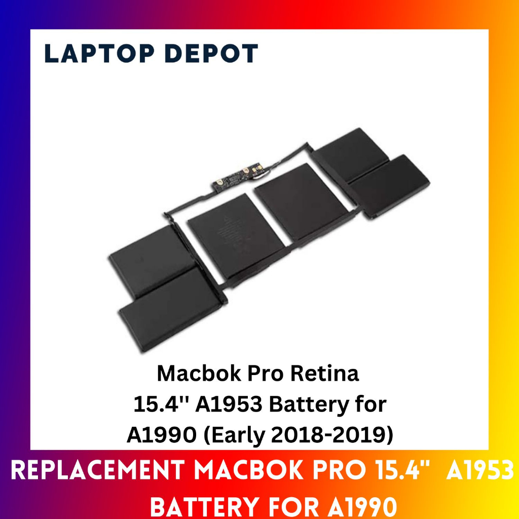 Macbok Pro Retina 15" A1953 Replacement Battery for A1990 (Late 2018 ...